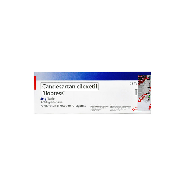 BLOPRESS Candesartan Cilexetil 8mg Tablet 28's price in the Philippines ...